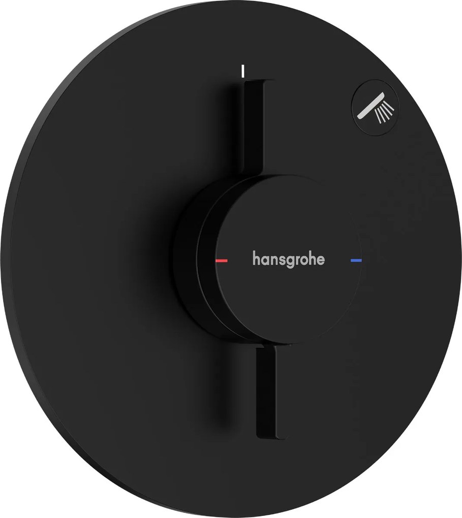 Hansgrohe DuoTurn S, baterie pod omítku pro 1 spotřebič, černá matná, HAN-75618670