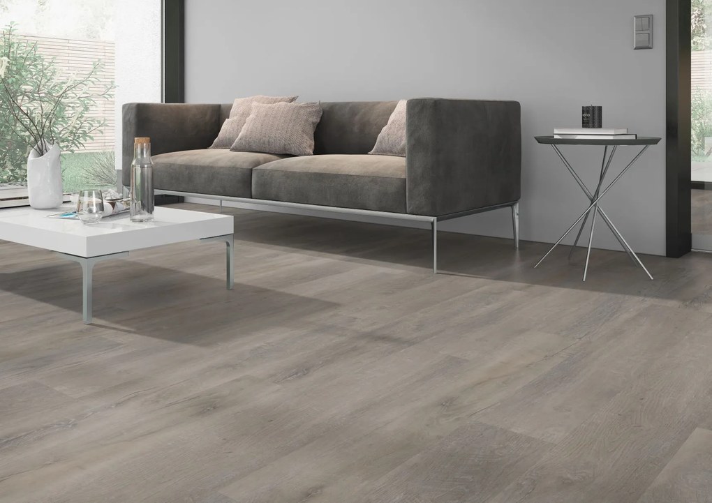 Oneflor AKCE: Lepená podlaha cm Vinylová podlaha lepená ECO 55 056 Old Oak Greige  - dub - Lepená podlaha