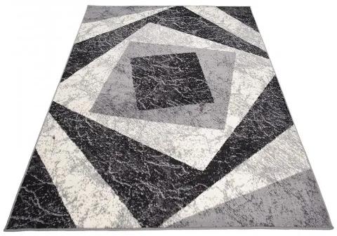 Moderní kusový koberec CHEAP K855A šedý Rozměr: 120x170 cm