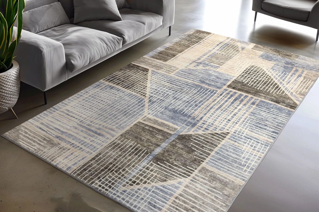 Obsession, Kusový koberec Avantgarde 104 Taupe, 200x290, šedá, chodba / předsíň