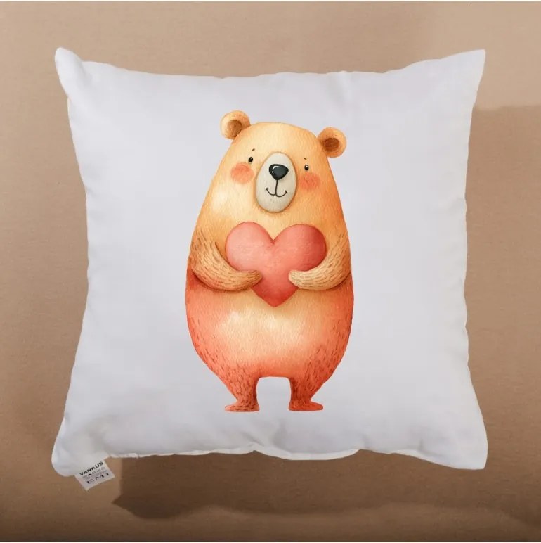Dekorační polštář Teddy Love 40x40 cm EMI