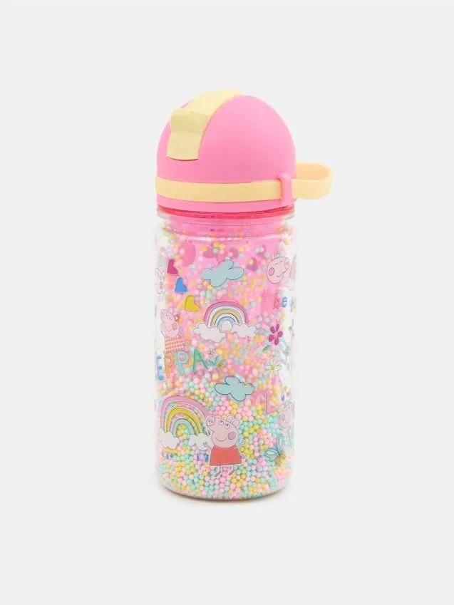Sinsay - Láhev na pití s držadlem a brčkem Peppa Pig - vícebarevná