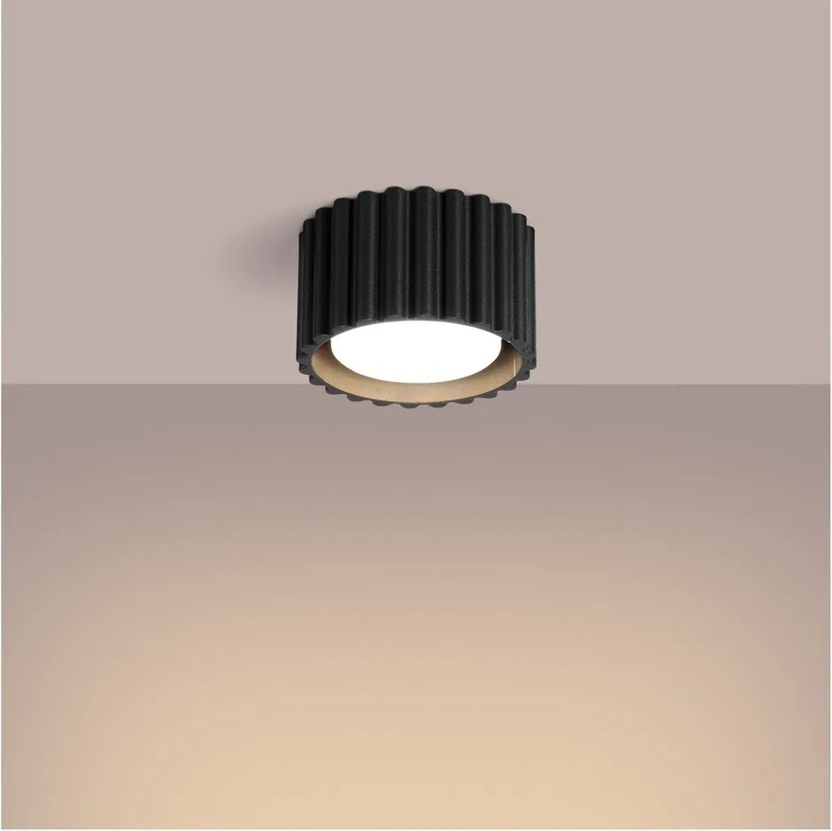 Černé kovové bodové svítidlo ø 10 cm Zora – Sollux