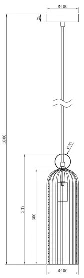 Maytoni MOD302PL-01CG - Lustr na lanku ANTIC 1xE14/40W/230V zlatá/béžová