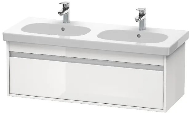Duravit Ketho - Umyvadlová skříňka 41x115x46 cm, 1 zásuvka, lesklá bílá KT666902222