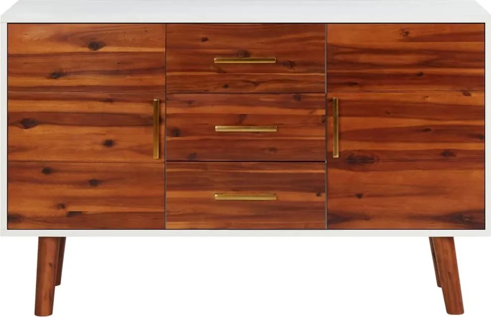 vidaXL Příborník 110 x 35 x 70 cm masivní akáciové dřevo a MDF [327458]