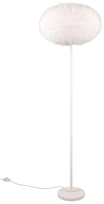 Krémová stojací lampa (výška 154 cm) Furry – Trio