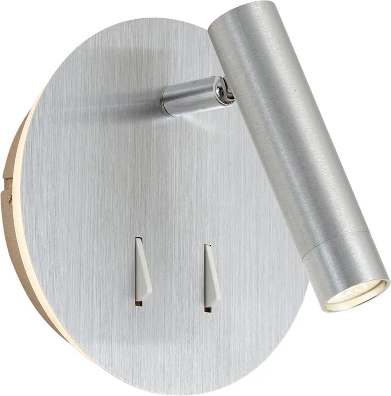 Moderní ocelové nástěnné svítidlo včetně LED s USB-C - Croft