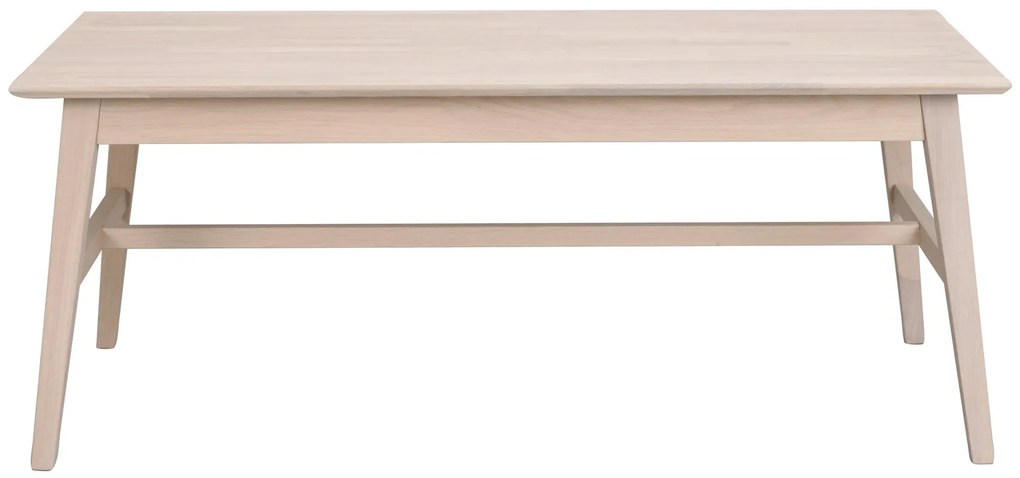Bělený dubový konferenční stolek Rowico Sundin, 130 cm