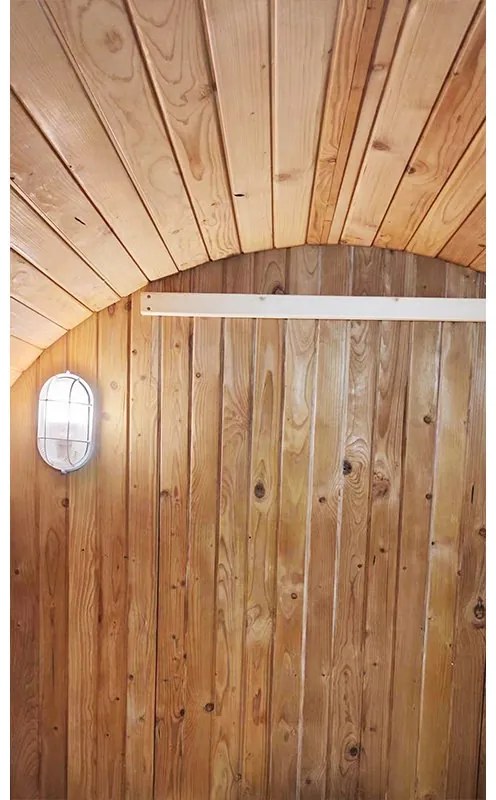 BPS-koupelny Finská zahradní sudová sauna HYD-4025 210x210, 4-6 osob