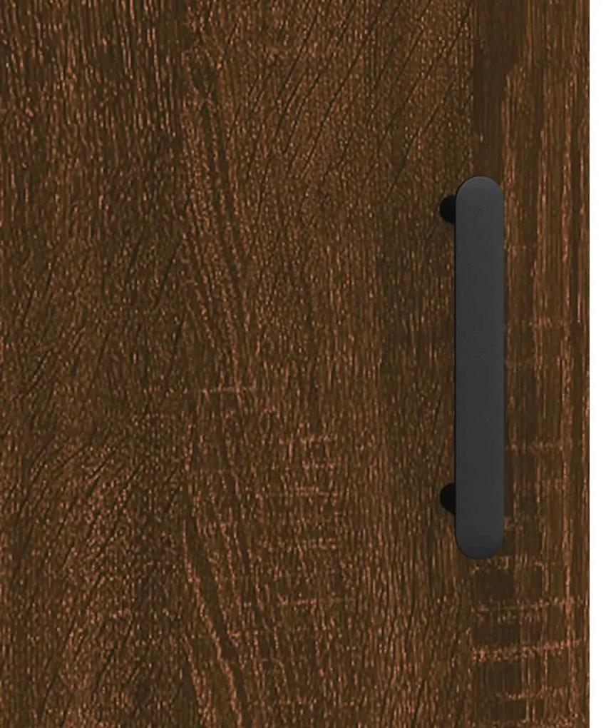 Skříň highboard hnědý dub 69,5 x 34 x 180 cm kompozitní dřevo,  3200016