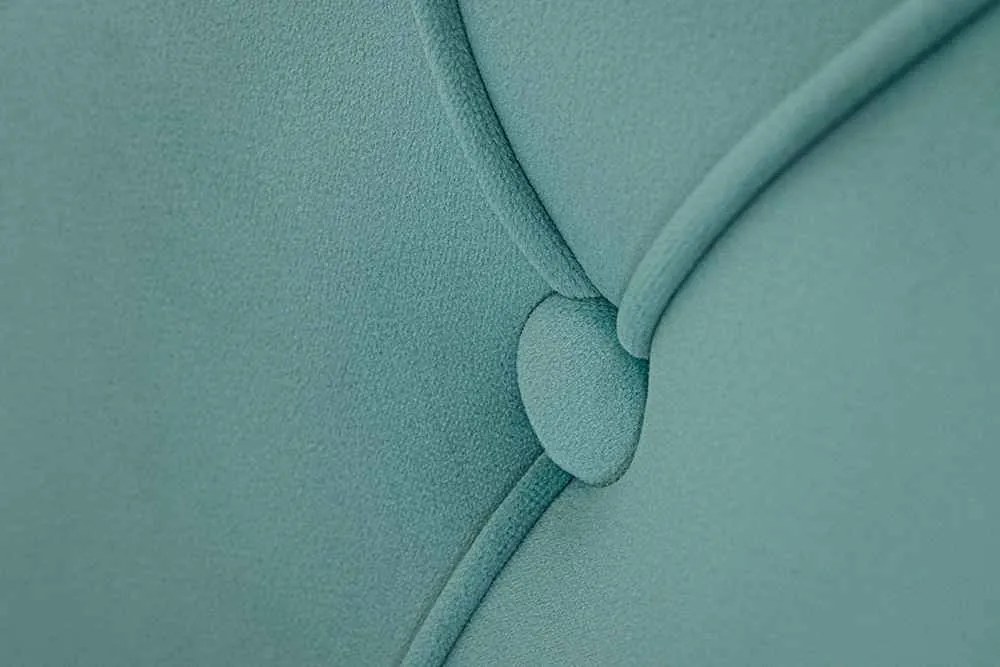 Designová židle Queen Lví hlava světle modrý samet
