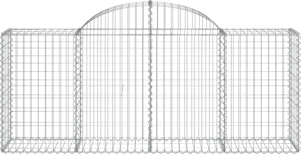 Klenuté gabionové koše 40ks 200x50x80/100 cm pozinkované železo 3146317