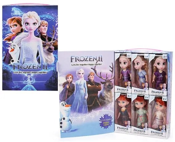 Panenky z Frozen Ledového království 6 ks Balení: s krabicí