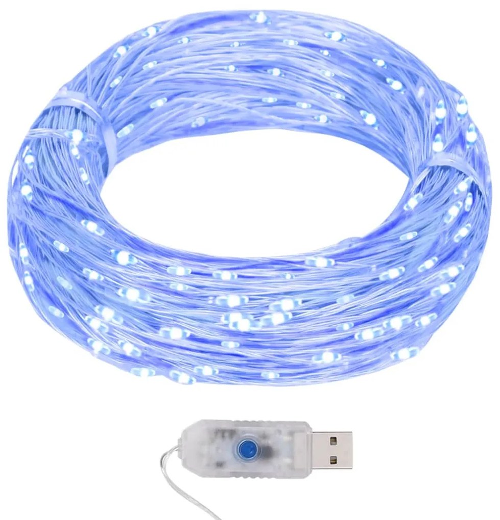 Světelný řetěz s mikro LED 40 m 400 LED modrý 8 funkcí 328849