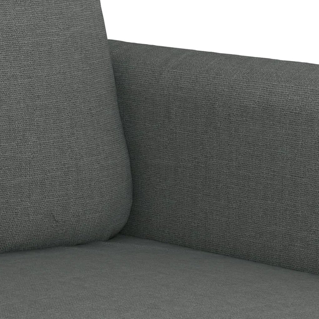 4dílná sedací souprava s polštáři tmavě šedá textil 3202079