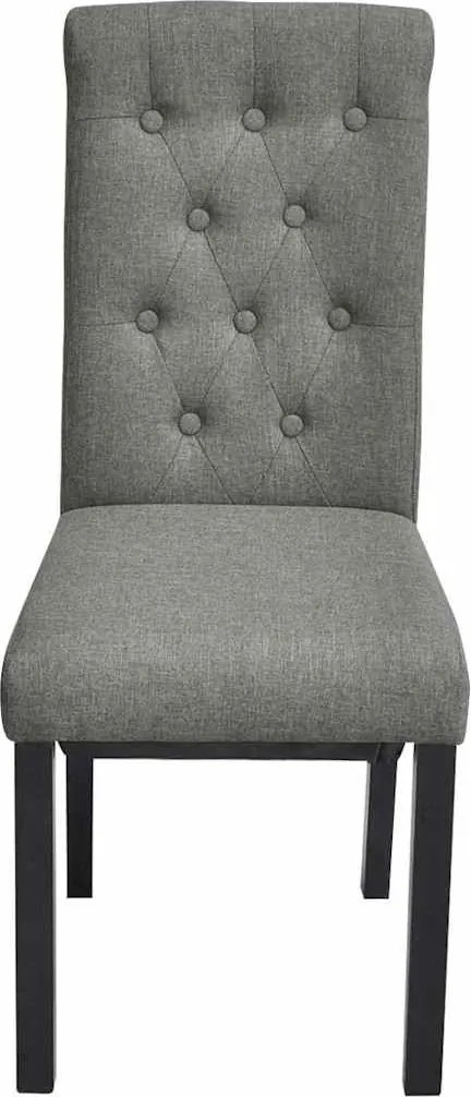 Jídelní židle 2 ks světle šedé textil 242222