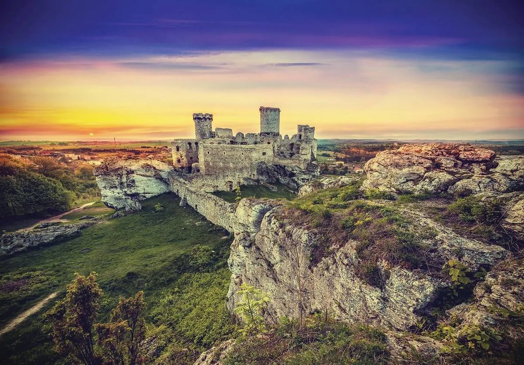 Fototapeta - Zřícenina hradu (254x184 cm)