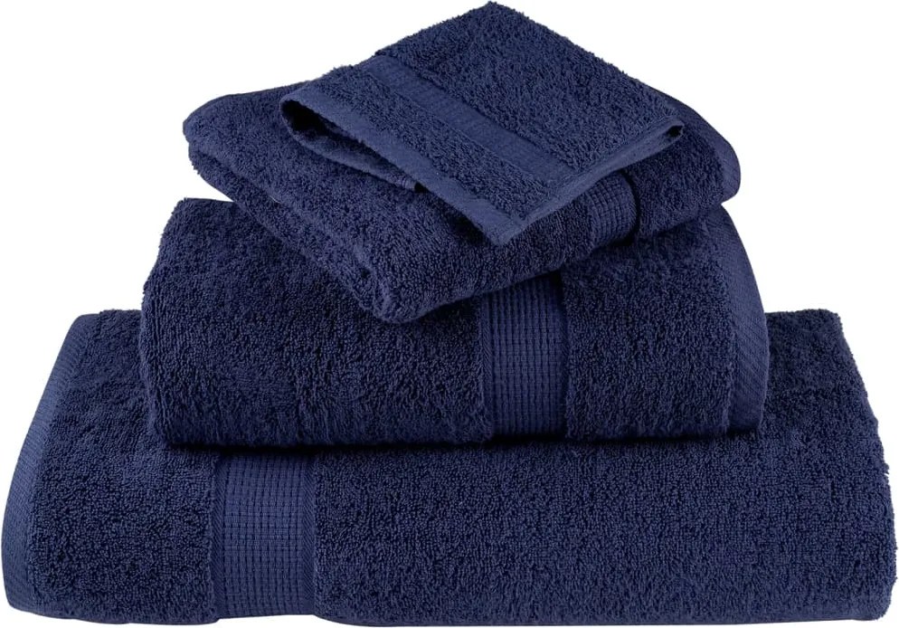 6dílná sada ručníků Premium SOLUND navy modrá 600 g/m² 137558
