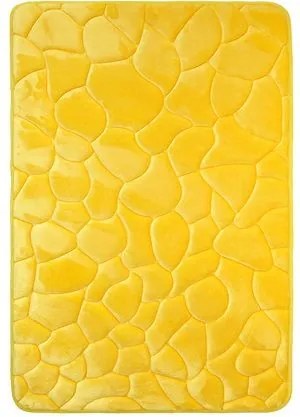 BO-MA koberce Protiskluzová koupelnová předložka 3D 0133 yellow - 50x40 cm