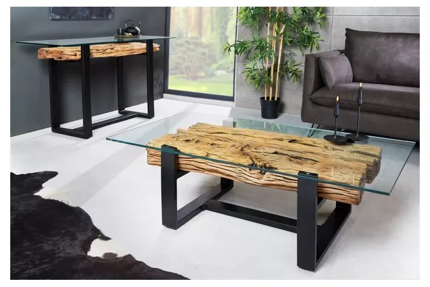 Massive home | Konferenční stolek BARRACUDA 130 CM masiv teak