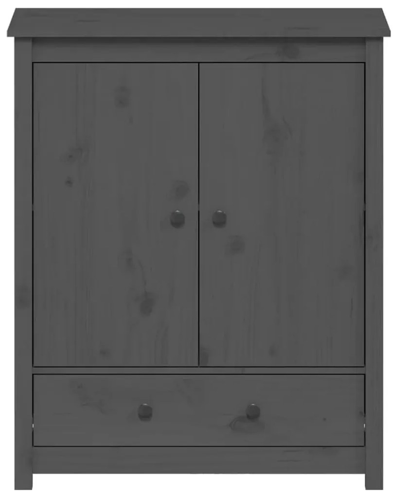 Skříň highboard šedá 83 x 41,5 x 100 cm masivní borové dřevo,  823516