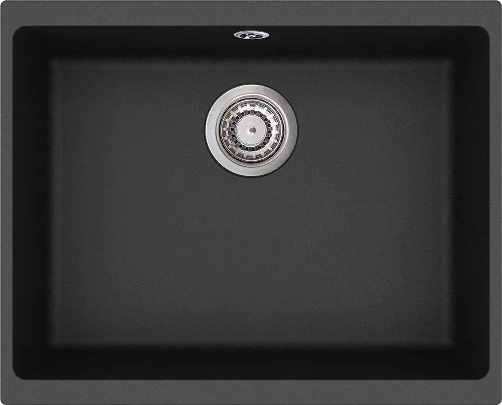 Aquastone LUNO 70 U černá metalická