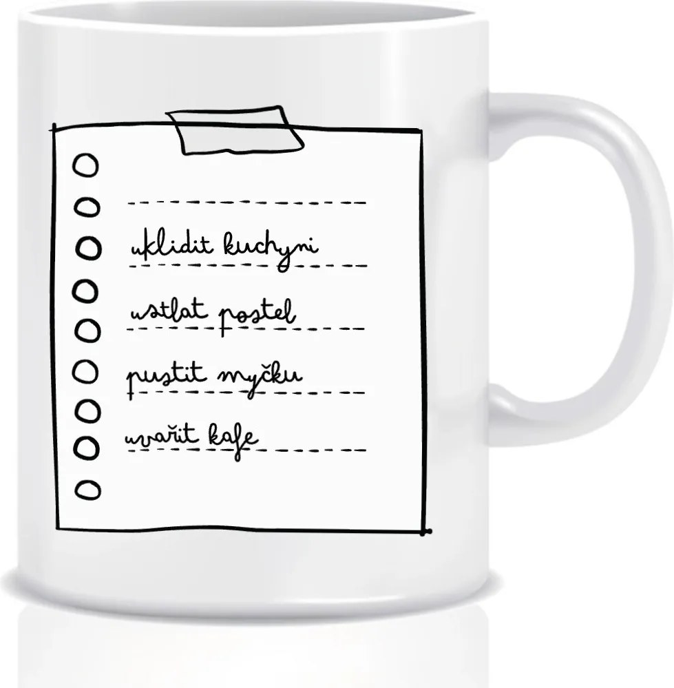 Klasický personalizovaný hrnek TO DO List (300 ml)