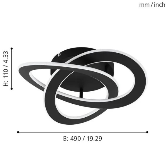 Eglo 99395 - LED Stropní svítidlo ROLIMARE LED/35W/230V