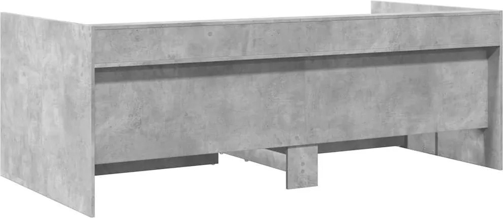 Válenda se zásuvkami bez matrace betonově šedá 75 x 190 cm 3280863