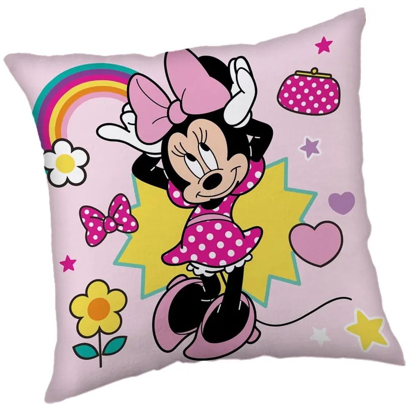 Fleecový dětský polštářek 40x40 cm Minnie "Smile" – Jerry Fabrics
