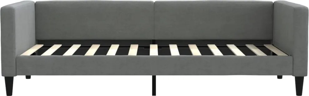 Válenda s matrací tmavě šedá 90 x 200 cm textil 3196561