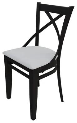 Židle do jídelny MOVILE 41 - wenge / bílá ekokůže