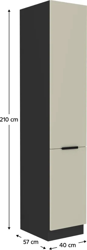 Vysoká skříňka, kašmír/černá, ARAKA 40 DK-210 2F