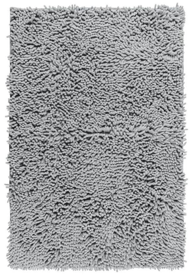 Světle šedá koupelnová předložka Wenko Chenille, 80 x 50 cm