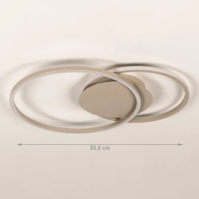 Stropní stmívatelné LED svítidlo Omega 540 Dark Taupe