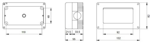 Gewiss 27 Combi skříňka IP40 4M šedá GW27004