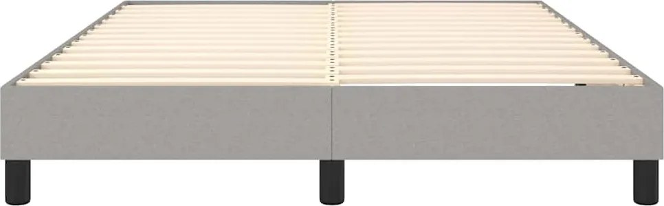 Rám postele s boxspringem světle šedý 140 x 200 cm textil 3120516