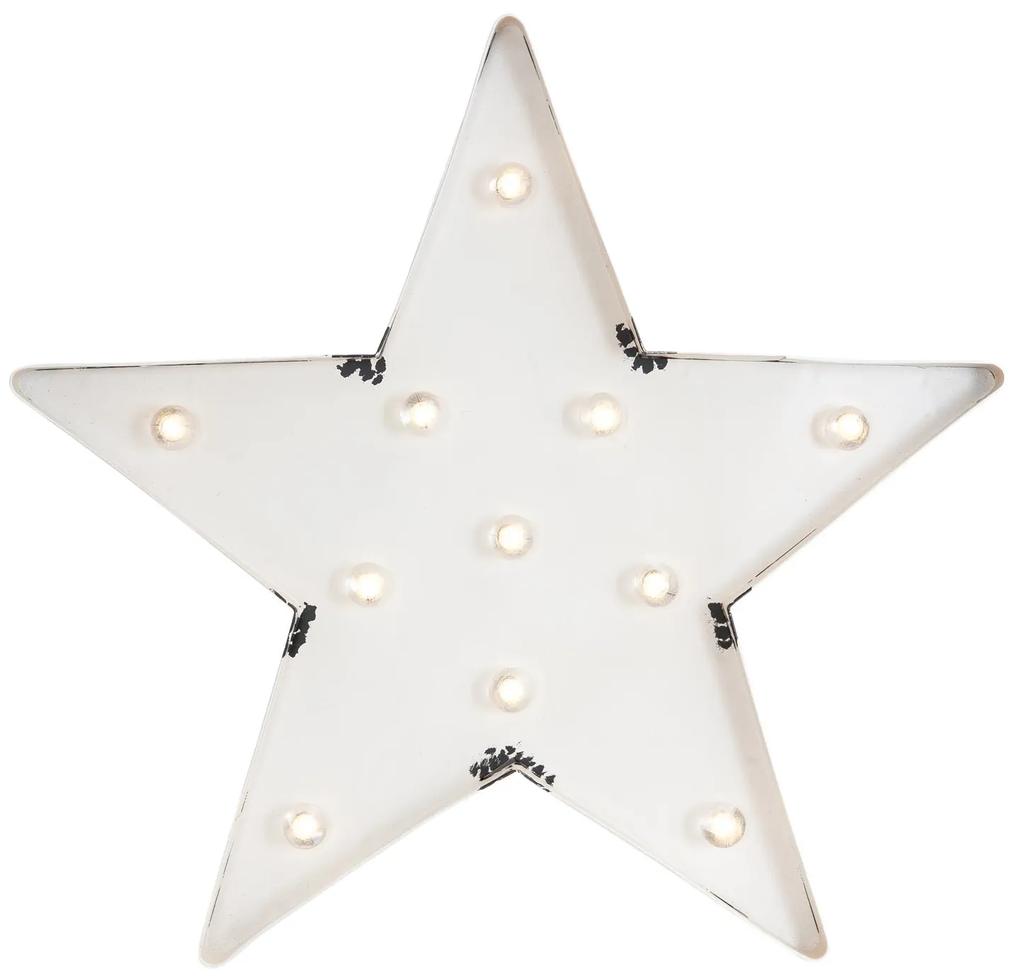 Dekorace hvězda s LED světýlky - 42*5*40 cm / 2x AA