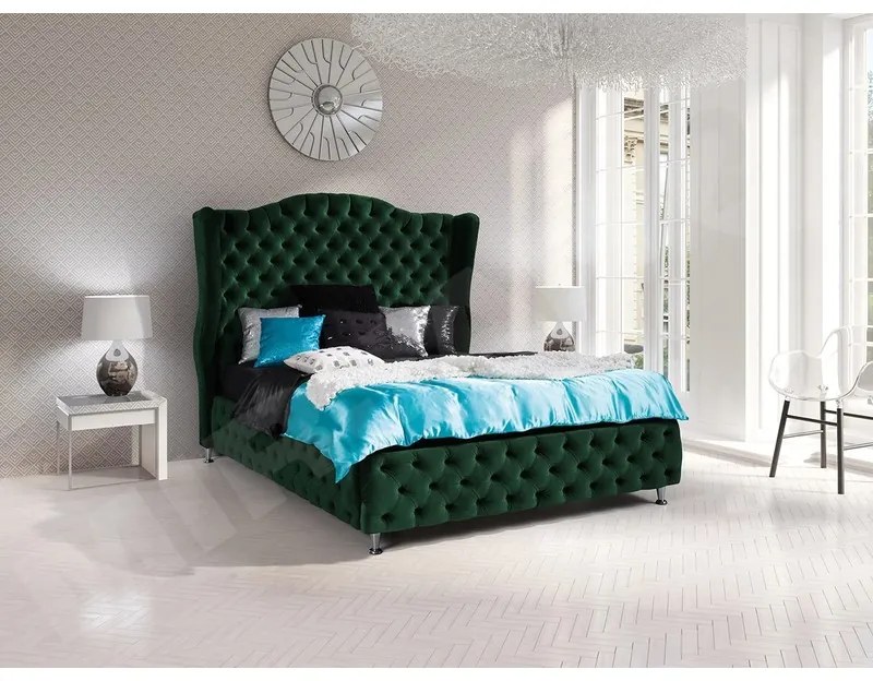 Čalouněná postel Raban, Rozměr postele: 160 x 200 cm, Potah:: Primo 8801