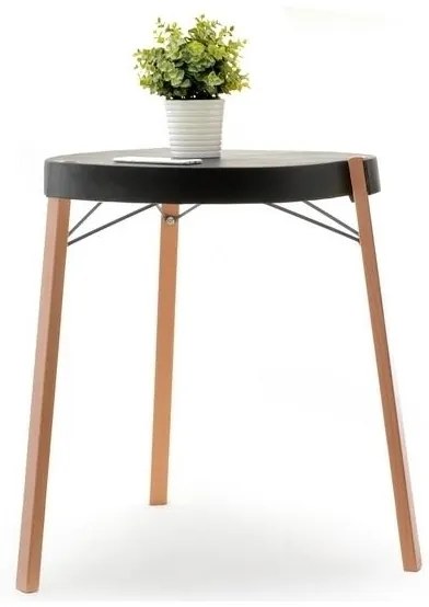 design4life Odkládací-konferenční stolek Lisa černá