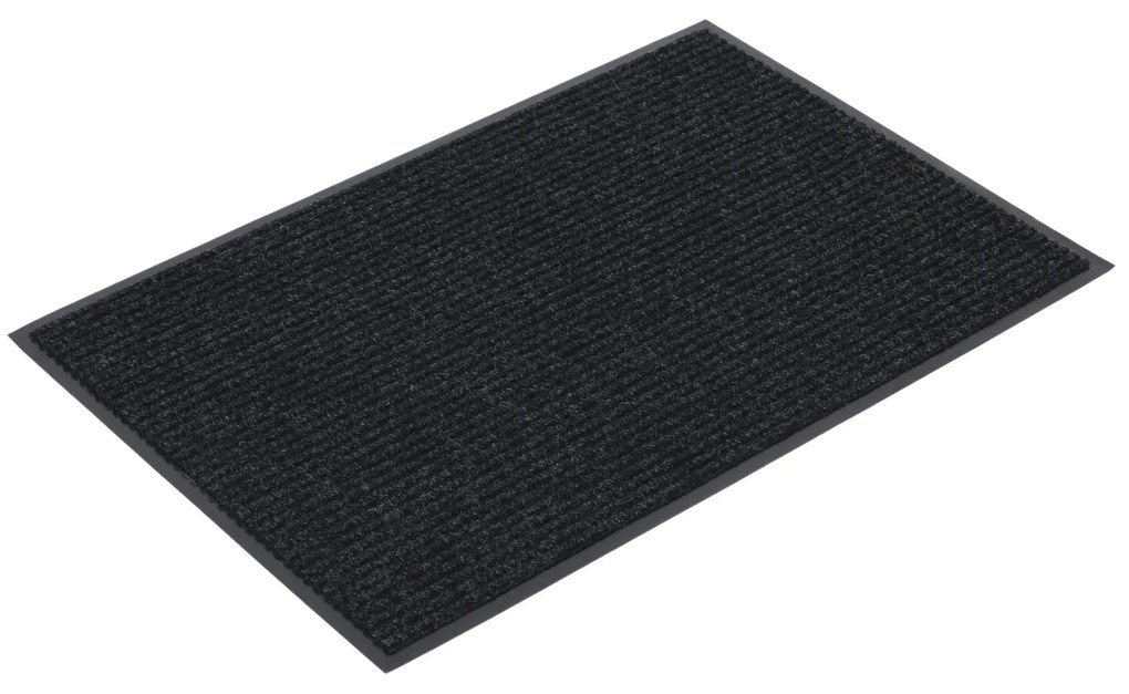 Odolná vstupní kobercová rohož s PVC, 90 x 120 cm, černá