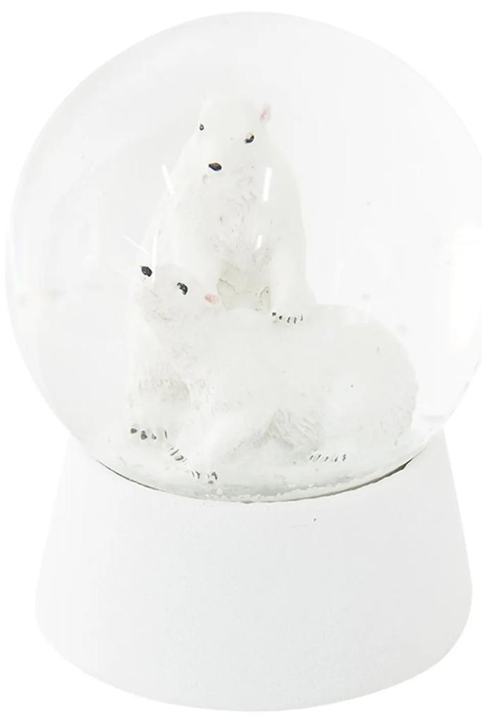 Menší sněžítko s ledními medvědy - Ø 7*8 cm