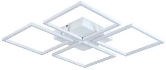 Top Light - LED Stmívatelný přisazený lustr R4xLED/16,25W/230V hranatý bílá + DO