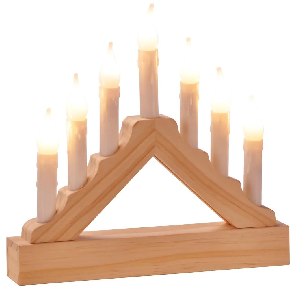 Haushalt international Dřevěný vánoční svícen