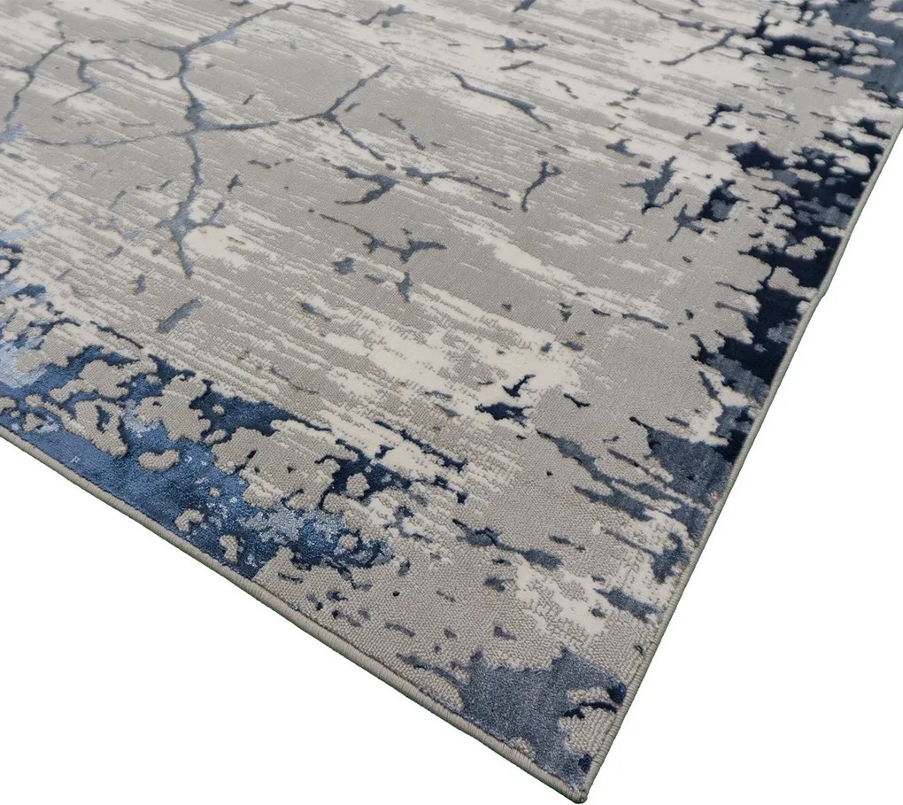 BE Koberec Allianz 6308 NAVY - tmavě modrý obdélníkový Rozměr: 80x150 cm