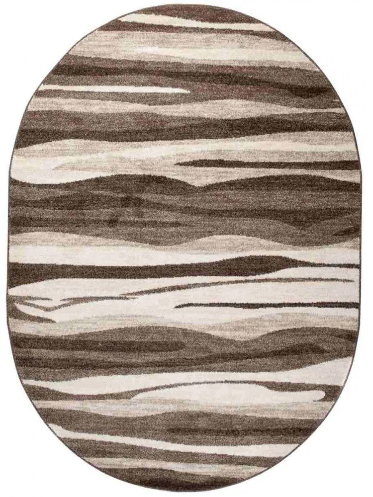 Kusový koberec Fiesta hnědý ovál, Velikosti 120x170cm