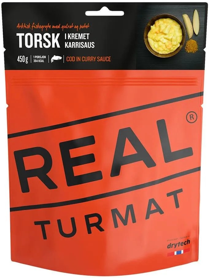 Mre real turmat treska na kari 450 g