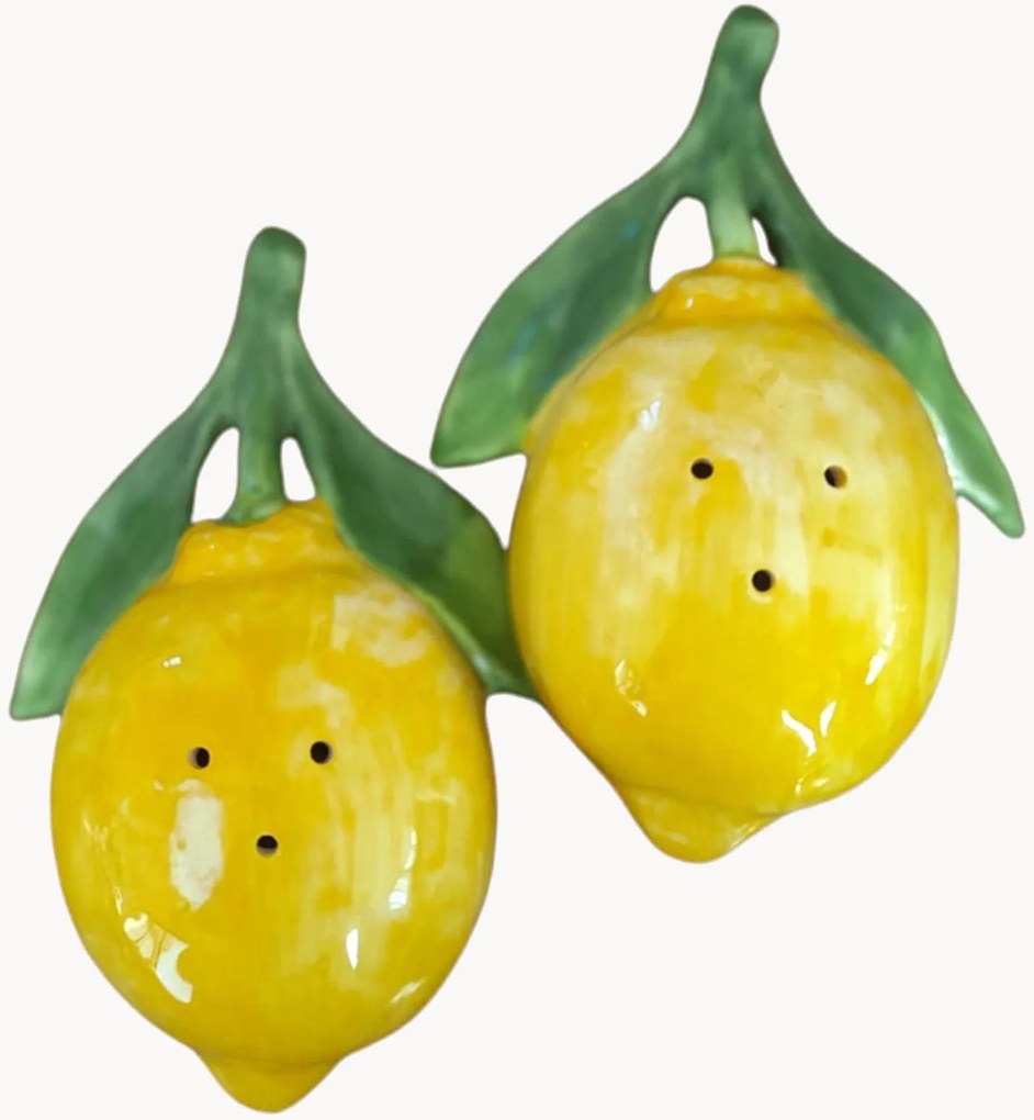 Sada ručně malovaných mlýnků na'sůl a pepř Lemon, 2 díly