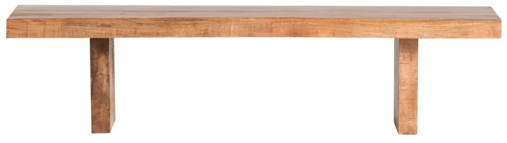 furniture-nabytek.cz - Masivní lavice Countryside z mangového dřeva, lakovaná, hnědá – 170×45 cm